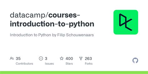 Github Datacamp Courses Introduction To Python Introduction To Python By Filip Schouwenaars