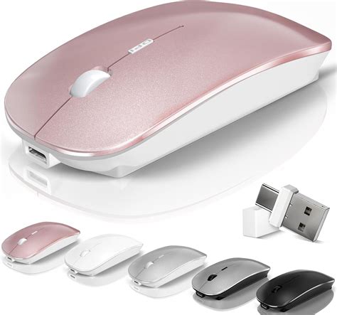 Mouse For Laptop Wireless Bluetooth Macbook Air Mac Pro Pc Ipad