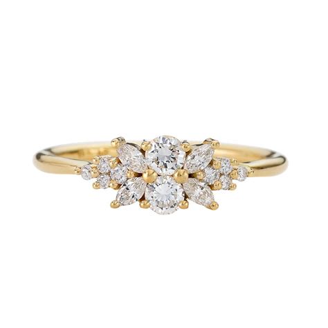 30 Stunning Cluster Engagement Rings In Different Styles