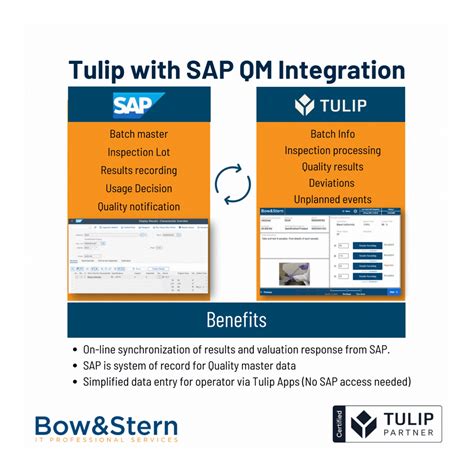 Tulip SAP Integration Benefits