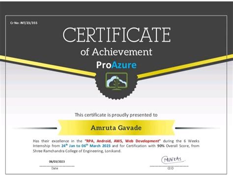 Amruta Gavade On Linkedin Opportunity Experience Internship