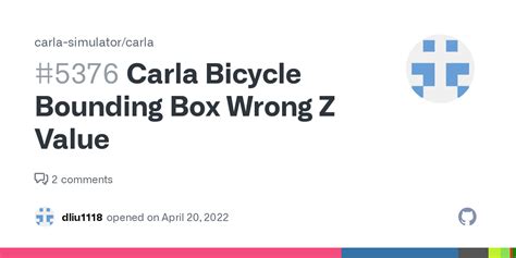 Carla Bicycle Bounding Box Wrong Z Value · Issue 5376 · Carla