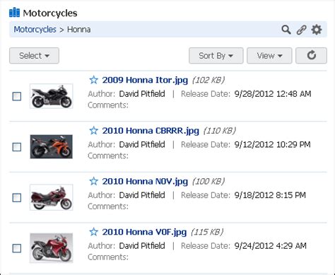 getting started with the webcenter content user interface