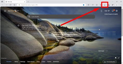 Cara Menampilkan Tombol Download Di Toolbar Microsoft Edge