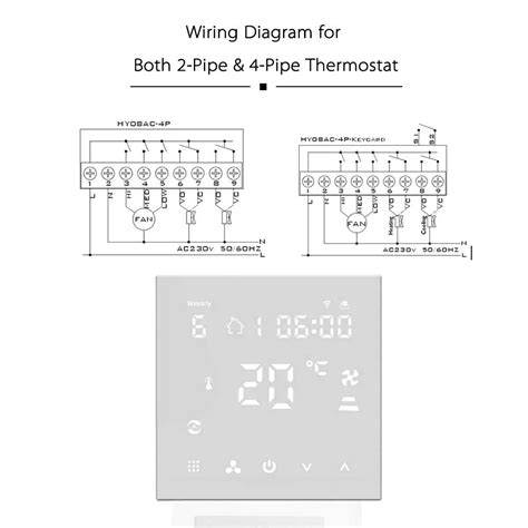 HY AC Modbus Programmable Thermostat Smart HVAC Control