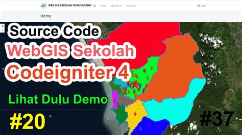 Source Code Web Gis Sekolah Codeigniter 4 Youtube