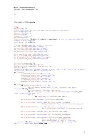 Php Form Register Login PDF
