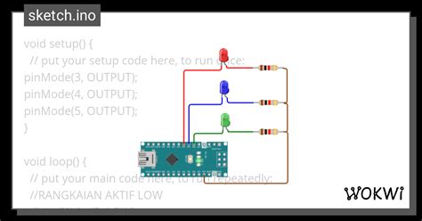 Praktikum 1b Wokwi Esp32 Stm32 Arduino Simulator