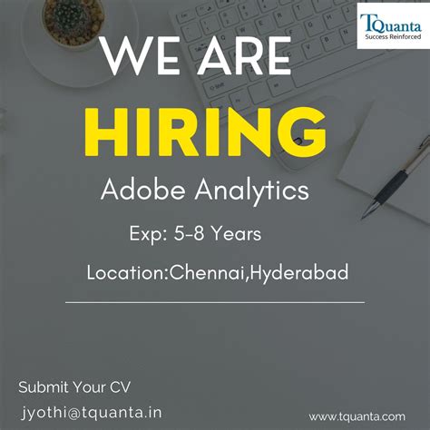 Tquanta Is Hiring For Adobe Analytics Tquanta Inc Posted On The Topic