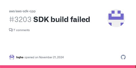 Sdk Build Failed · Issue 3203 · Awsaws Sdk Cpp · Github