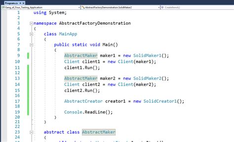 Notes On C Design Pattern Abstract Factory