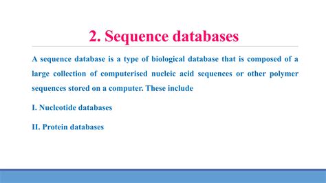 Biological Databasespptx Databases Computer Software And Applications