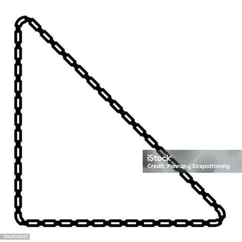 직각 삼각형 모양 체인 프레임 체인 라운드 프레임 체인 디자인 질감 장식 빈티지 프레임 실루엣 블랙 장식용 라벨 프레임 배너