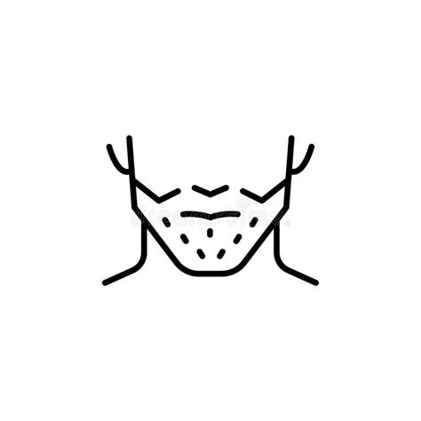 Beard Laser Hair Removal Icon Stock Vector Illustration Of Vector
