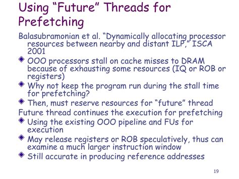 Ppt Lecture 25 Advanced Data Prefetching Techniques Powerpoint