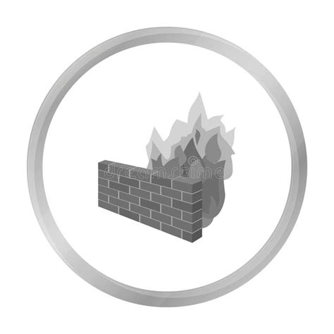 Firewall Icon In Outline Style Isolated On White Background Hackers And Hacking Symbol Stock