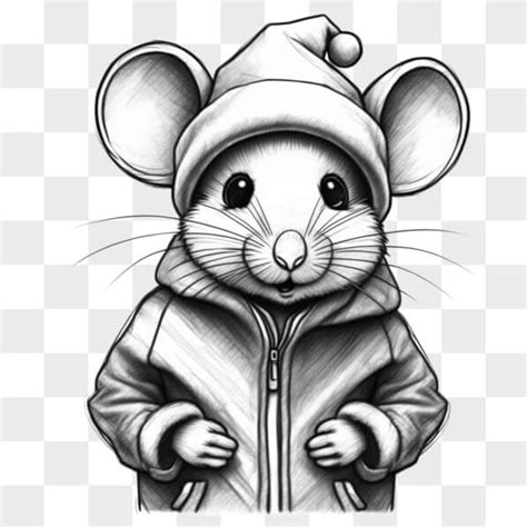 Descarga Ratón De Caricatura Con Sudadera Bocetos En Línea Creative