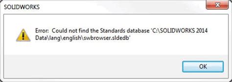 solidworks fixing errors file locations