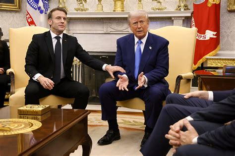 Макрон Русия трябва да бъде санкционирана ако не е склонна на мир Това е тест за надеждността