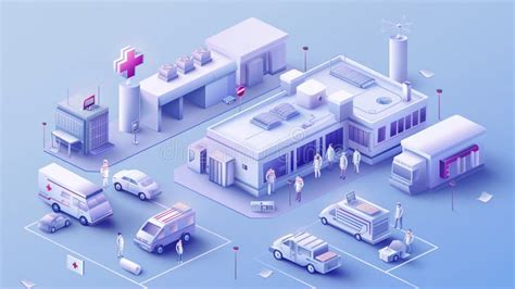 3d Isometric Vector Ai Algorithms For Predictive Healthcare Maintenance