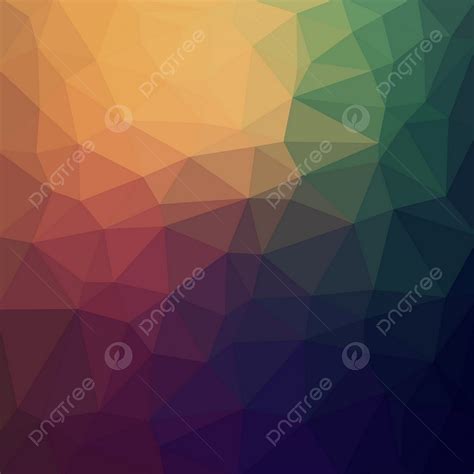 Abstract Colorful Retro Low Poly Vector Background With Warm Gradient Futuristic Pattern Poly
