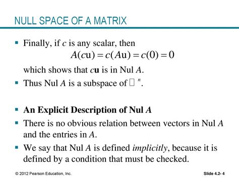 Null Spaces Column Spaces And Linear Transformations Ppt Download
