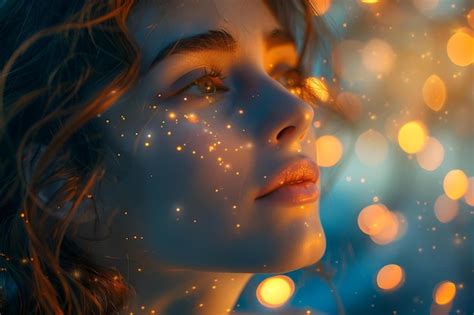 Starryeyed Reflection A Cosmic Contemplation Concept Cosmic Photography Night Sky Images