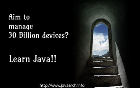 aim to manage 30 billion devices learn java java architect journey