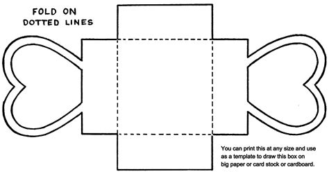 Printable Heart Box Template
