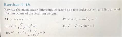 solved rewrite the given scalar differential equation as a