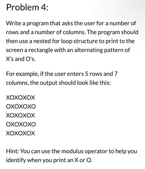 Solved Problem 4 Write A Program That Asks The User For A Chegg Com