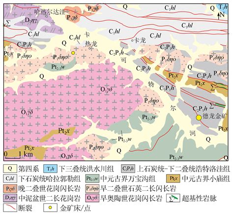 基于gf 2和aster数据青海德龙地区构造蚀变信息提取及找矿预测