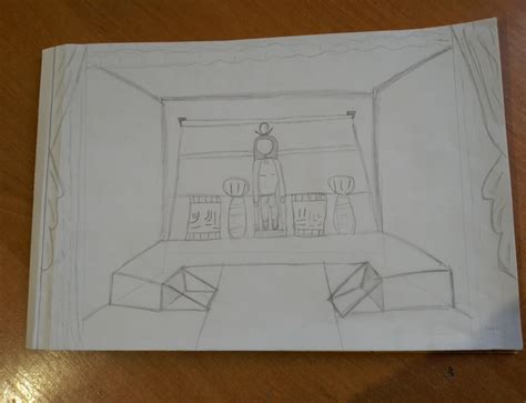 Створи ескіз декорації для опери «Аїда використай зображення деталей давньоєгипетських храмів