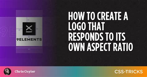 如何创建响应自身纵横比的 logo css tricks css技巧