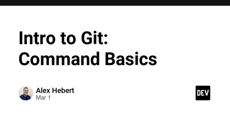 Intro To Git Command Basics Dev Community