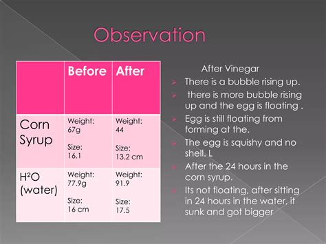Egg Osmosis Experiment Ppt