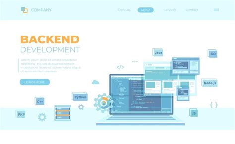 Premium Vector Backend Development Coding Software Engineering