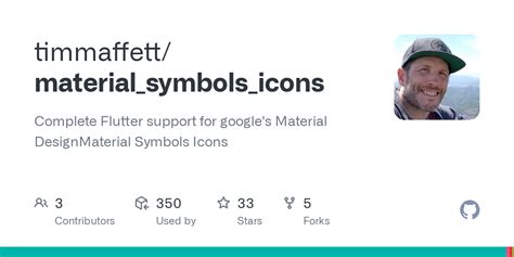 github timmaffett material symbols icons complete flutter support