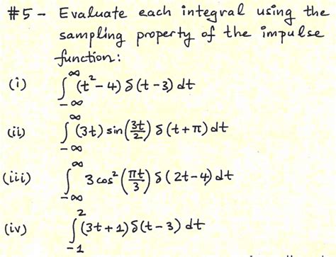Solved 5 Evaluate Each Integral Using The Sampling