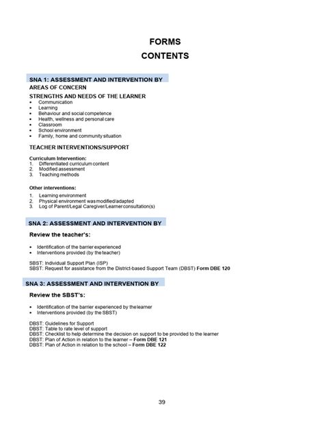 14 Sias Forms Pdf Learning Schools