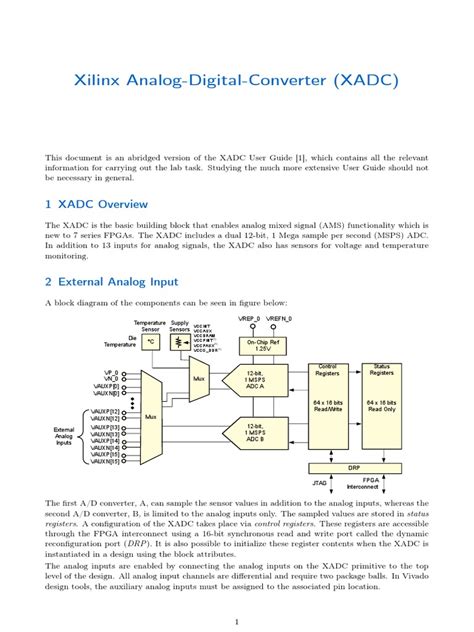 xadc 3 analog to digital converter field programmable gate array