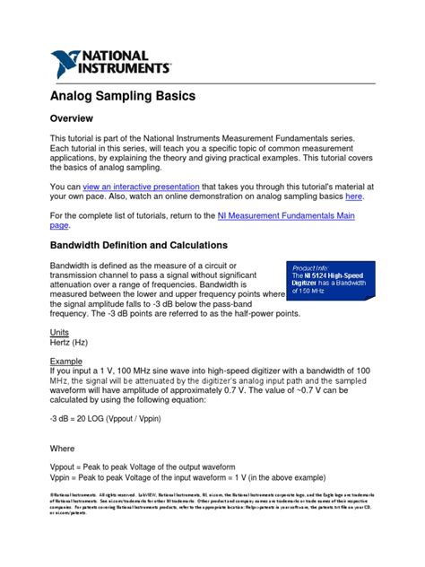 Pdf Tutorial Analog Sampling Basics Dokumentips Pdf Tutorial Analog Sampling Basics Dokumentips