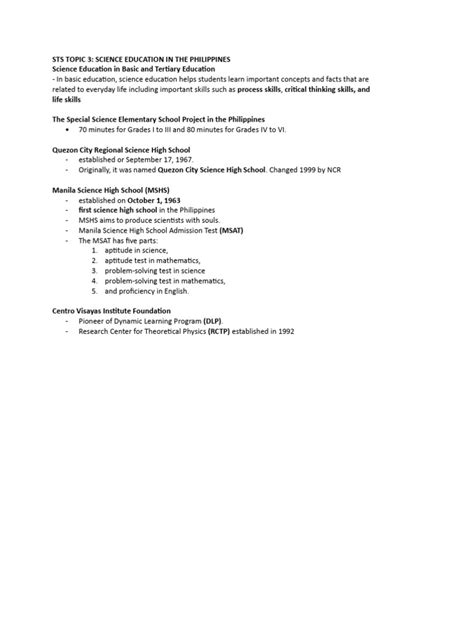 Sts Topic 3 Reviewer Pdf