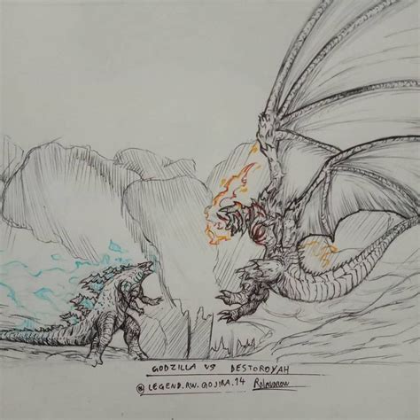 Godzilla Vs Destoroyah Coloring Pages