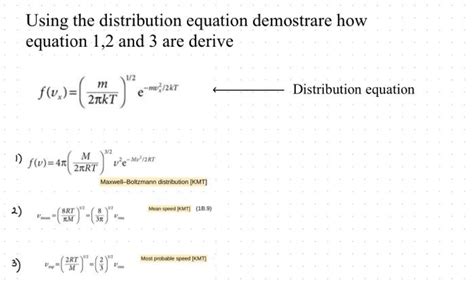 Solved Using The Distribution Equation Demostrare How