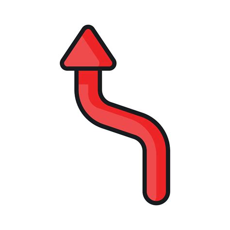 Curved Arrow Vector Design Isolated On White Background Vector Art At Vecteezy