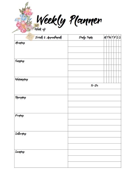 Printable Monday Through Friday Calendar Qualads Montly Calendar