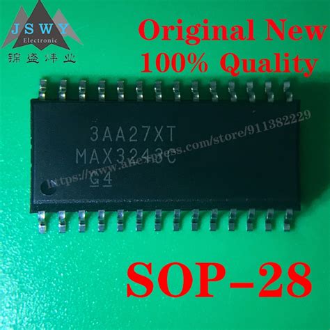 5 Pcs Max3243cdwr Sop 28 Semiconductor Interface Ic Rs 232 Interface Ic