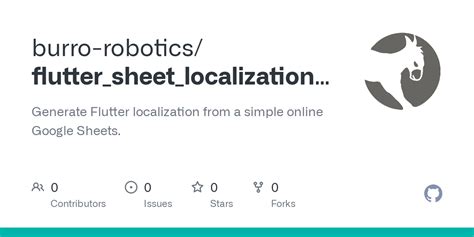 Github Burro Roboticsfluttersheetlocalizationv2 Generate Flutter Localization From A