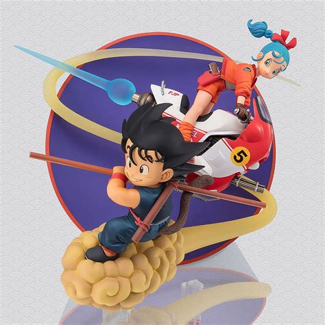 Dragon Ball Son Goku And Bulma Statue Elbenwald